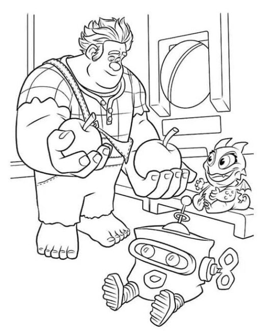 Free & Easy To Print Wreck it Ralph Coloring Pages - Tulamama