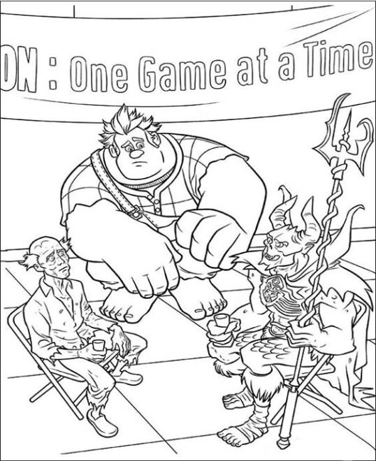 Free & Easy To Print Wreck it Ralph Coloring Pages - Tulamama