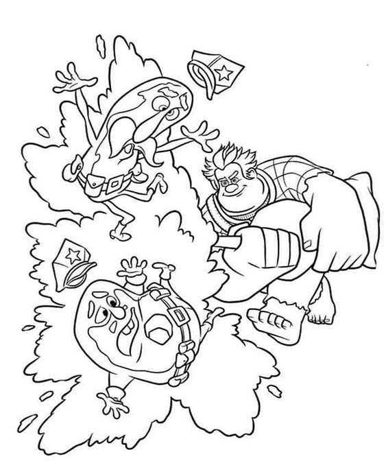 Free & Easy To Print Wreck it Ralph Coloring Pages - Tulamama