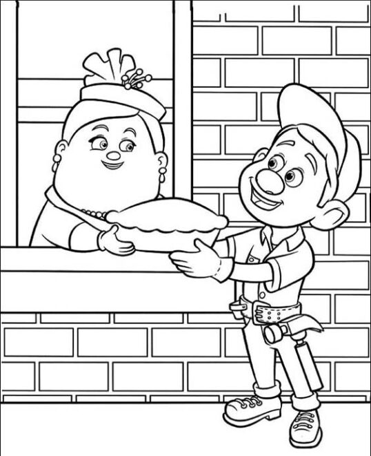 Free & Easy To Print Wreck it Ralph Coloring Pages - Tulamama