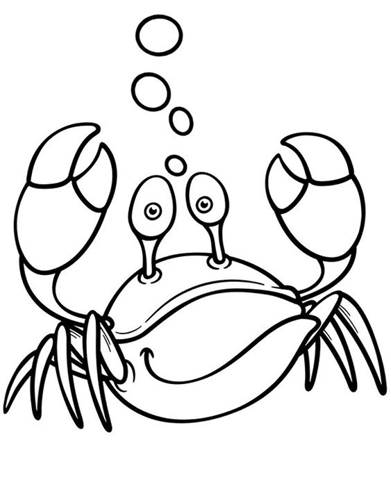 Free & Easy To Print Crab Coloring Pages - Tulamama