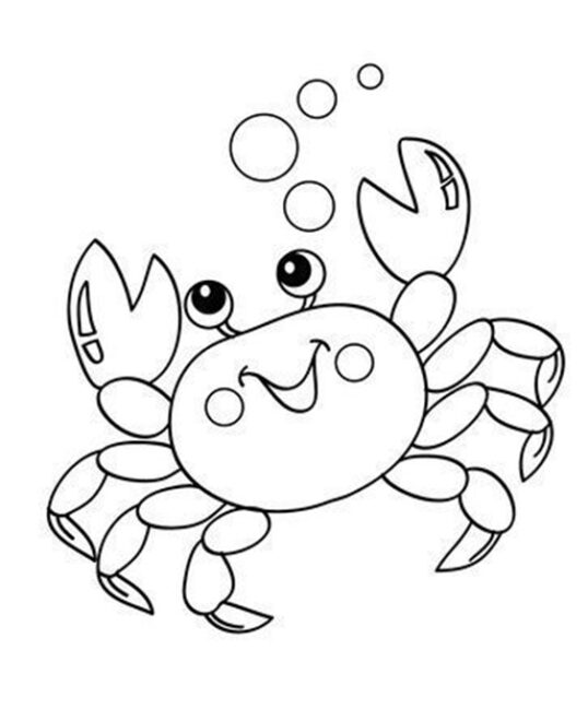 Free & Easy To Print Crab Coloring Pages - Tulamama