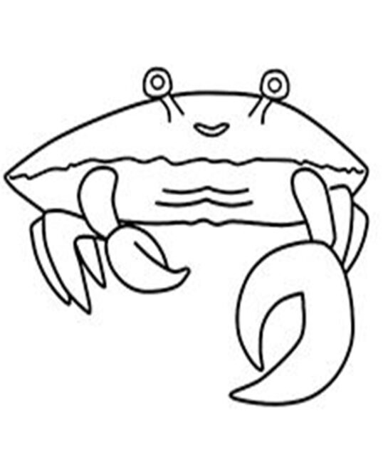 Free & Easy To Print Crab Coloring Pages - Tulamama