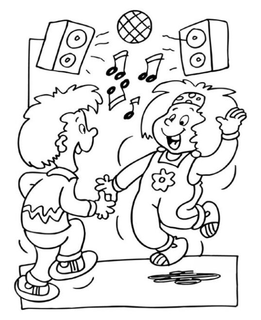 Free & Easy To Print Dance Coloring Pages - Tulamama