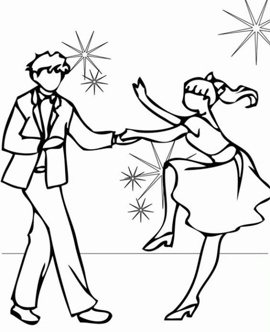 Free & Easy To Print Dance Coloring Pages - Tulamama