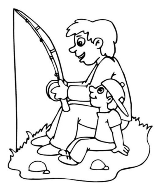 Free & Easy To Print Fishing Coloring Pages - Tulamama