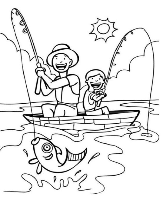 Free & Easy To Print Fishing Coloring Pages - Tulamama
