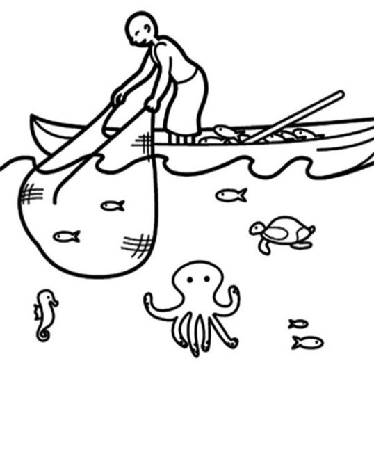 Free & Easy To Print Fishing Coloring Pages - Tulamama