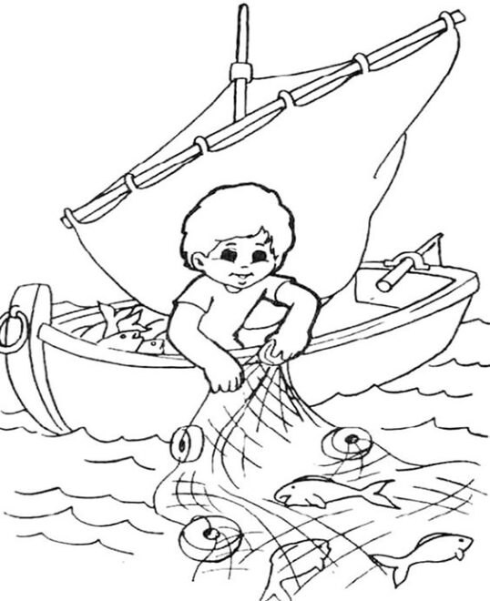 Free & Easy To Print Fishing Coloring Pages - Tulamama