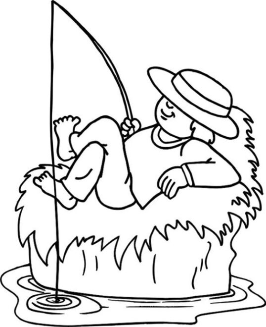 Free & Easy To Print Fishing Coloring Pages - Tulamama