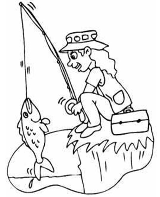 Free & Easy To Print Fishing Coloring Pages - Tulamama