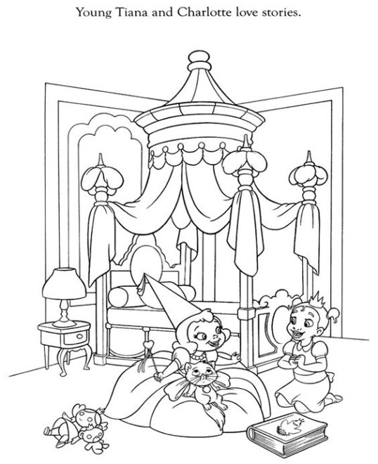 Free & Easy To Print Tiana Coloring Pages - Tulamama