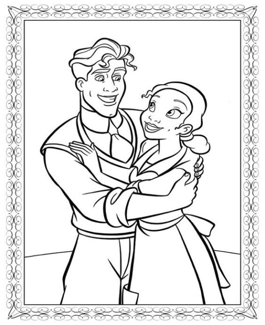 Free & Easy To Print Tiana Coloring Pages - Tulamama