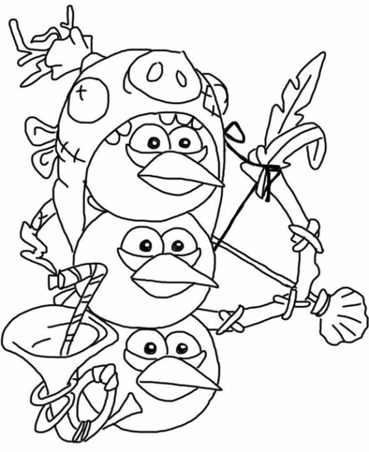 Free & Easy To Print Angry Birds Coloring Pages - Tulamama
