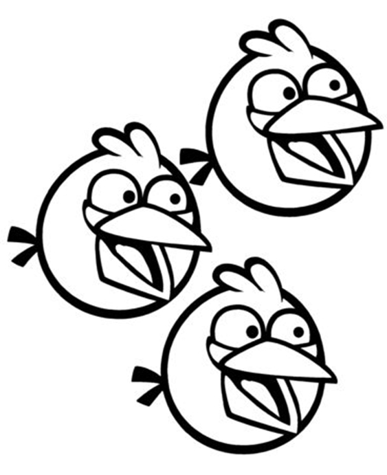 Free & Easy To Print Angry Birds Coloring Pages - Tulamama