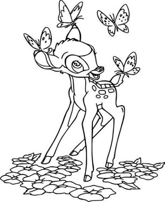 Free & Easy To Print Bambi Coloring Pages - Tulamama