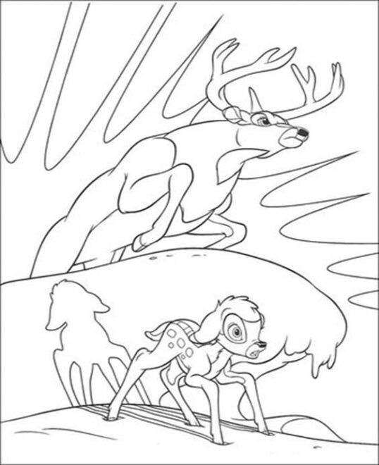 Free & Easy To Print Bambi Coloring Pages - Tulamama
