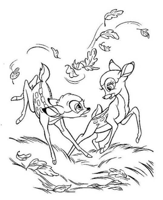 Free & Easy To Print Bambi Coloring Pages - Tulamama