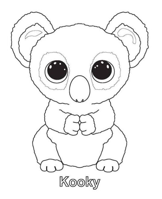 Free & Easy To Print Beanie Boo Coloring Pages - Tulamama