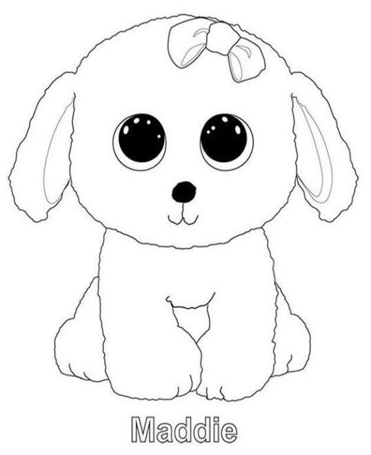 Free & Easy To Print Beanie Boo Coloring Pages - Tulamama