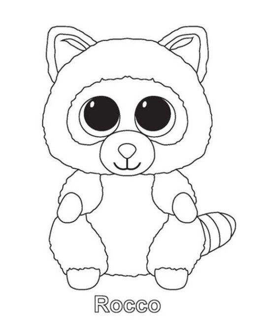 Free & Easy To Print Beanie Boo Coloring Pages - Tulamama