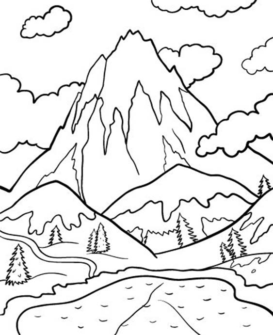 Free & Easy To Print Landscape Coloring Pages - Tulamama