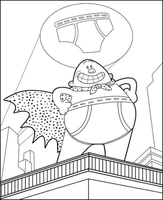 Free & Easy To Print Captain Underpants Coloring Pages - Tulamama