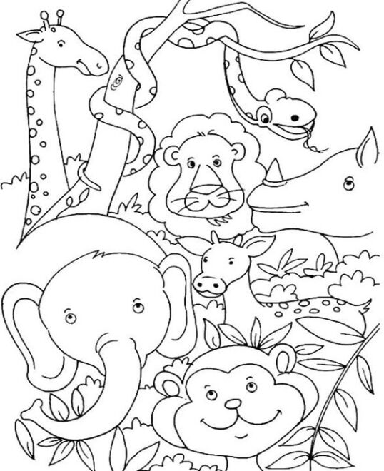Free & Easy To Print Jungle Coloring Pages - Tulamama
