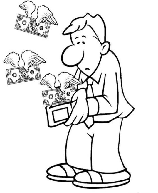 Free & Easy To Print Money Coloring Pages - Tulamama