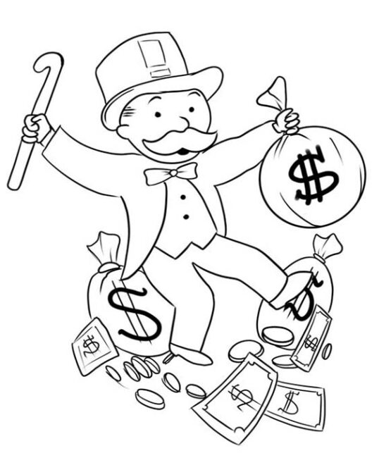 Free & Easy To Print Money Coloring Pages - Tulamama