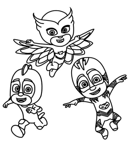 Free & Easy To Print PJ Mask Coloring Pages - Tulamama