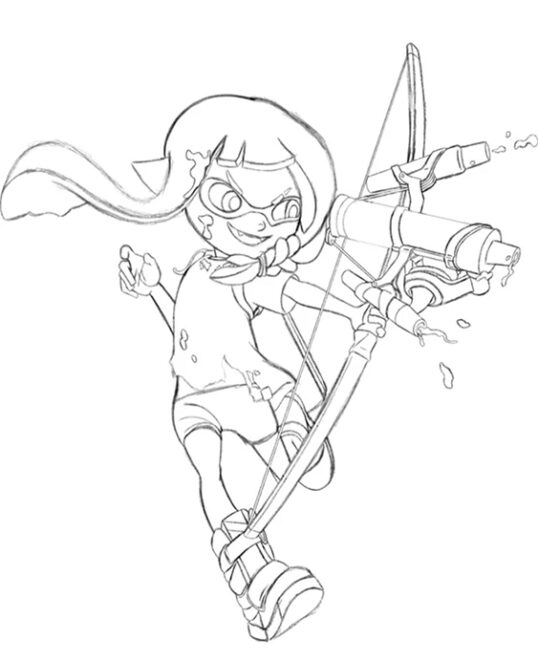 Free & Easy To Print Splatoon Coloring Pages - Tulamama