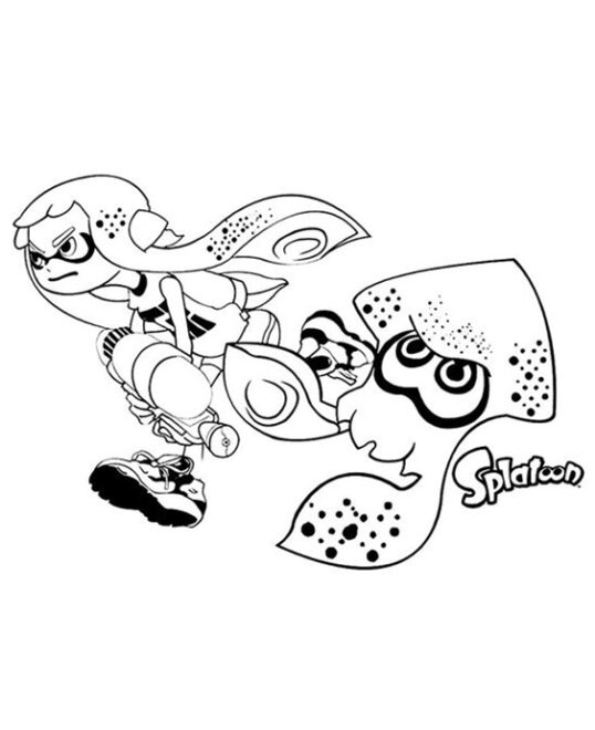 Free & Easy To Print Splatoon Coloring Pages - Tulamama