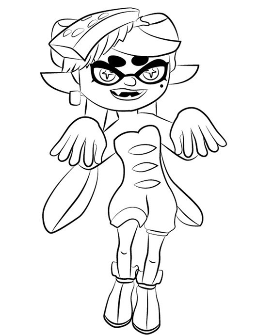Free & Easy To Print Splatoon Coloring Pages - Tulamama