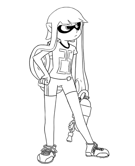 Free & Easy To Print Splatoon Coloring Pages - Tulamama