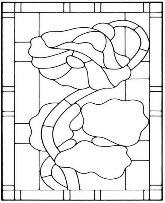 Free & Easy To Print Stained Glass Coloring Pages - Tulamama