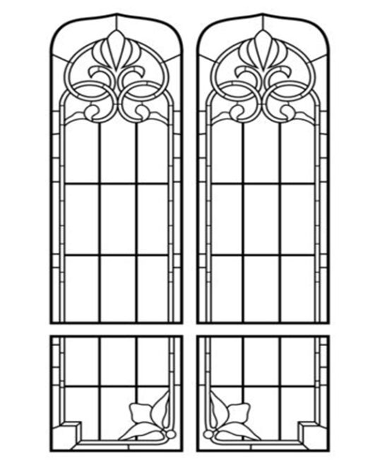 Free & Easy To Print Stained Glass Coloring Pages - Tulamama
