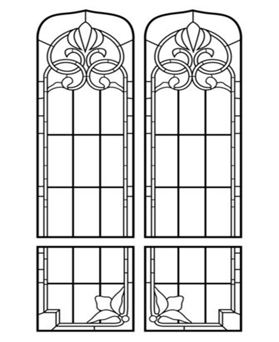 Free & Easy To Print Stained Glass Coloring Pages - Tulamama