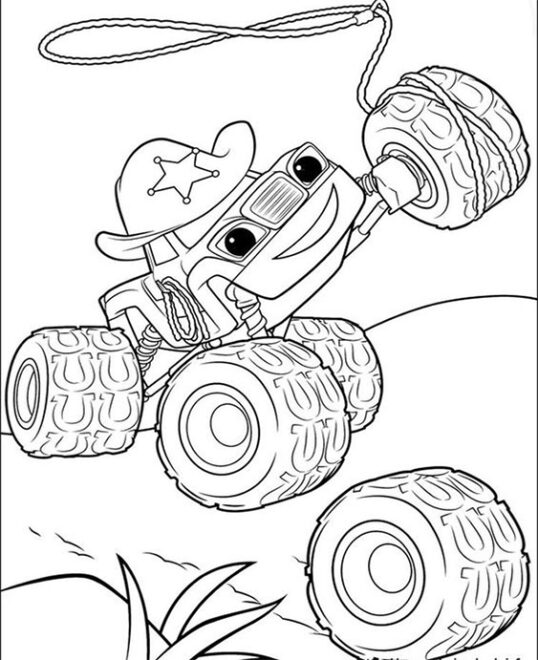 Free & Easy To Print Blaze Coloring Pages - Tulamama