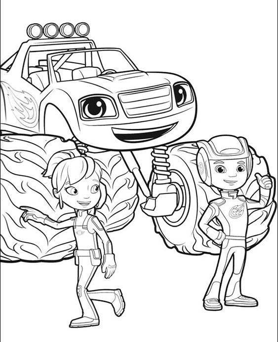 Free & Easy To Print Blaze Coloring Pages - Tulamama