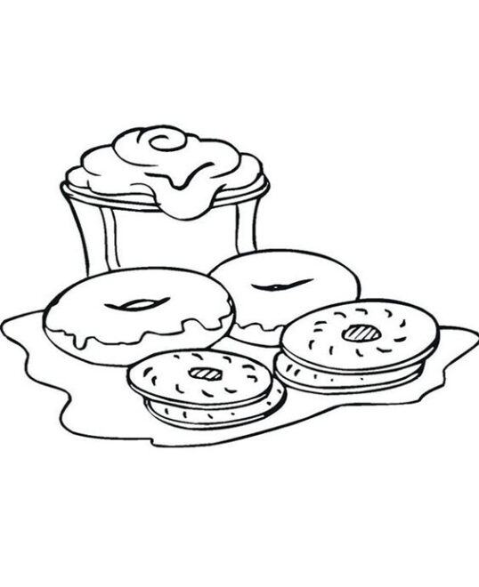 Free & Easy To Print Donut Coloring Pages - Tulamama