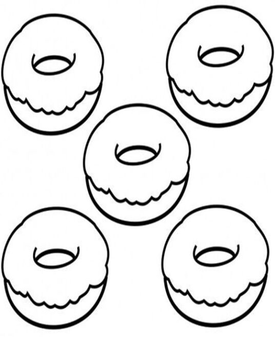 Free & Easy To Print Donut Coloring Pages - Tulamama