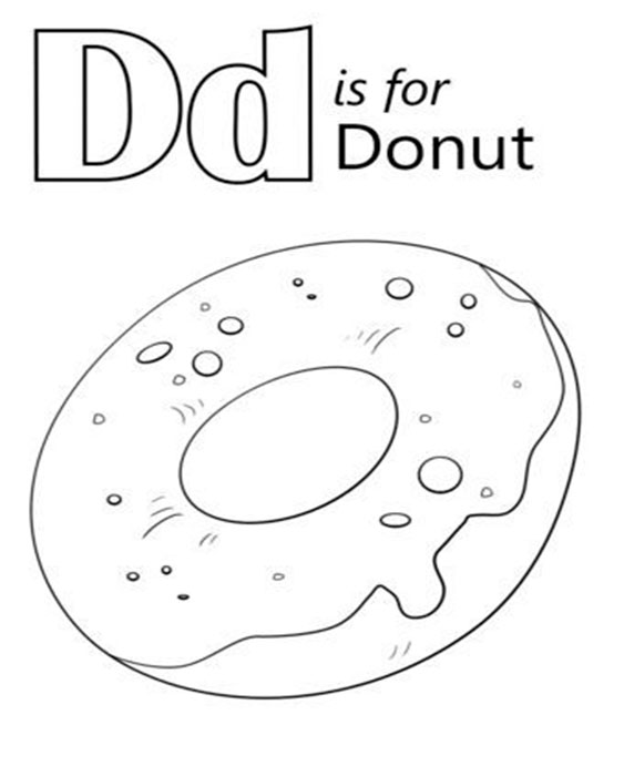 Free & Easy To Print Donut Coloring Pages - Tulamama
