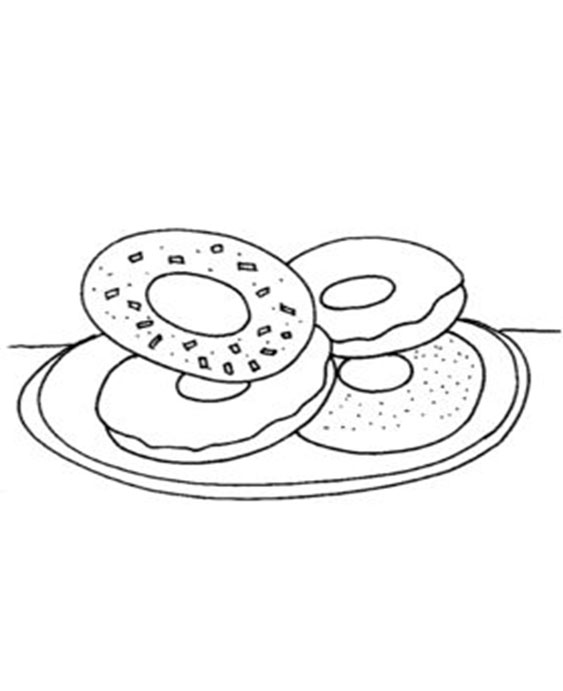 Free & Easy To Print Donut Coloring Pages - Tulamama