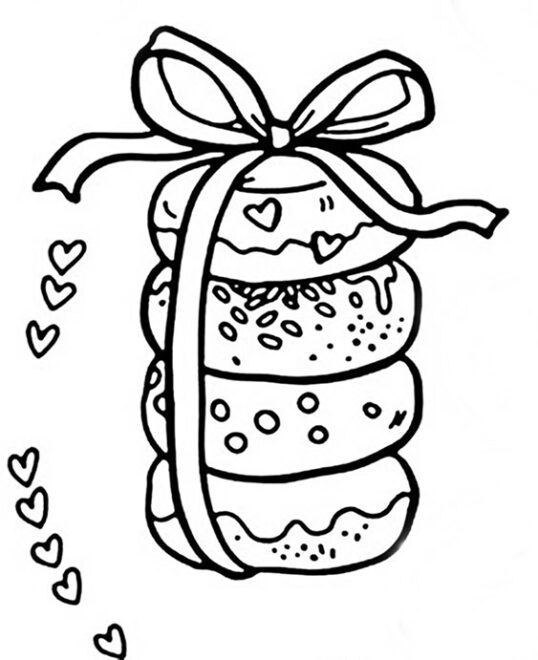 Free & Easy To Print Donut Coloring Pages - Tulamama