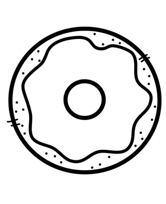 Free & Easy To Print Donut Coloring Pages - Tulamama