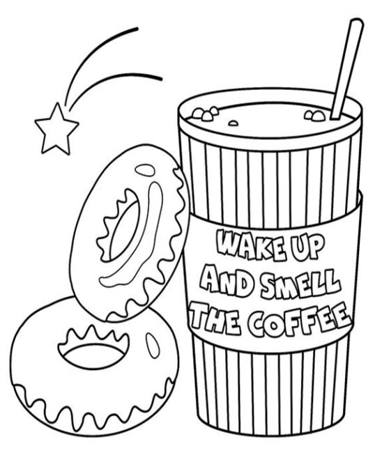 Free & Easy To Print Donut Coloring Pages - Tulamama