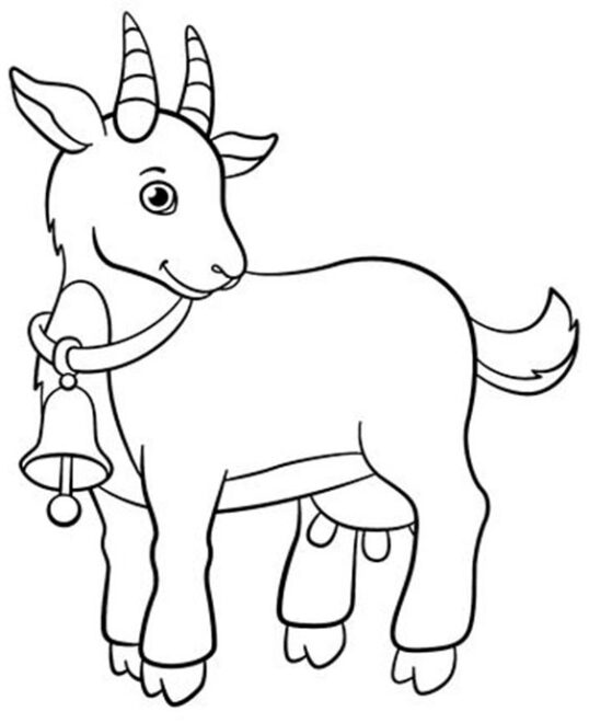Free & Easy To Print Goat Coloring Pages - Tulamama