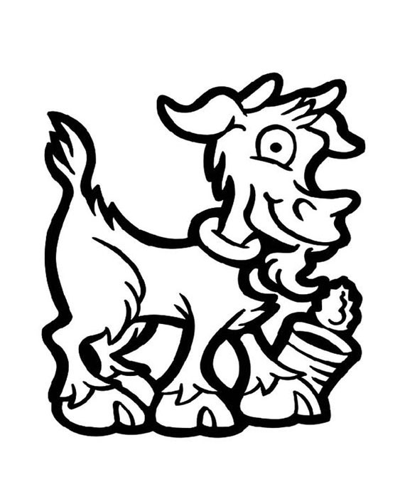 Free & Easy To Print Goat Coloring Pages - Tulamama