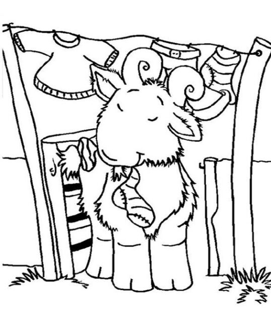 Free & Easy To Print Goat Coloring Pages - Tulamama